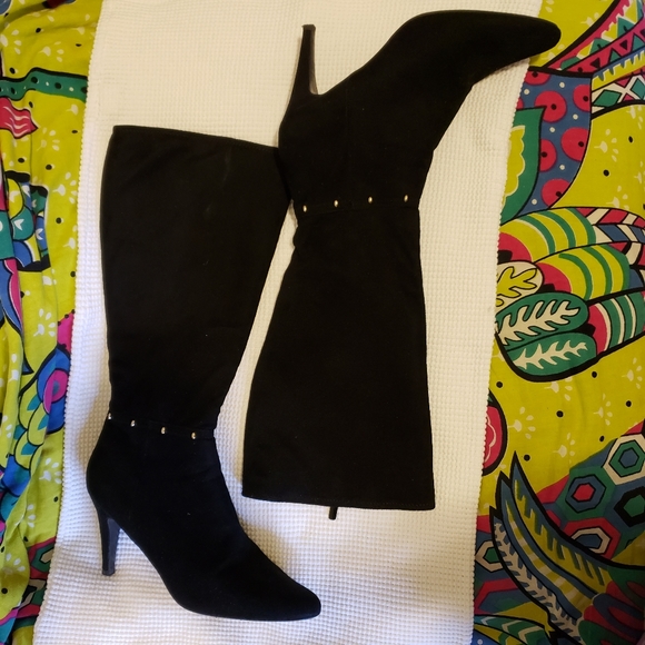 Impo | Shoes | Impo Faux Suede Stretch Kneehigh Boots | Poshmark